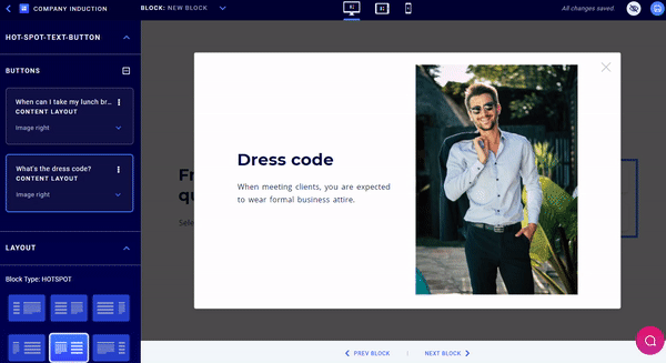 Click and reveal blocks – HowToo Help